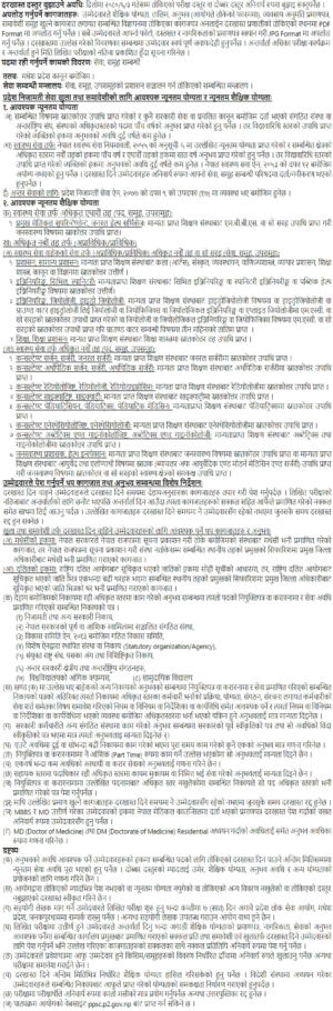 Madhesh Pradesh Lok Sewa Aayog Vacancy (9th and 11th Level) 2080 - sarkarijagir.com